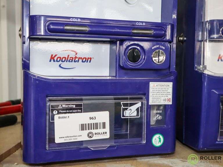 (2) Koolatron EC-23 Mini Vending Machine / Drink Coolers - Roller Auctions