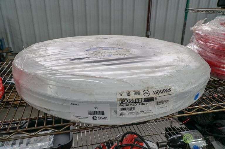 Uponor Professional Plumbing Aqua Pex Blue Tubing and (2) Rolls of Red ...