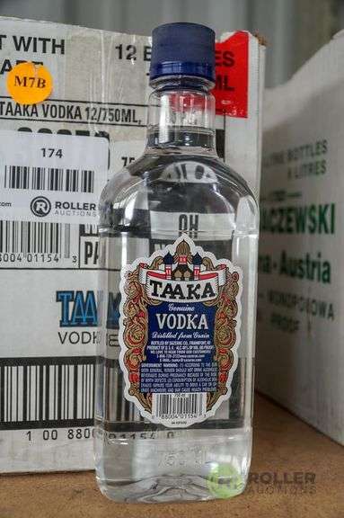 (12) 750Ml Bottles of Taaka Vodka - Roller Auctions
