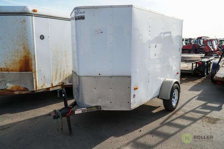 HORTON HAULERS HYBRID 5' x 9.5' S/A ENCLOSED TRAILER, Fold Down Rear ...