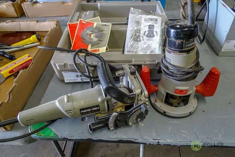 Porter Cable 557 Plate Joiner With (2) Blades, Porter Cable 399 Router ...