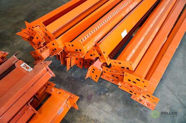 (22) 8' Pallet Rack Cross Braces - Roller Auction