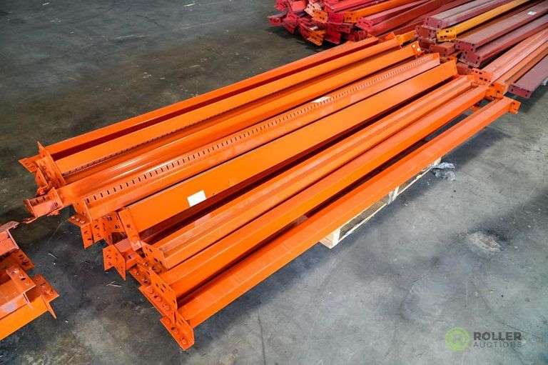 (22) 8' Pallet Rack Cross Braces - Roller Auction