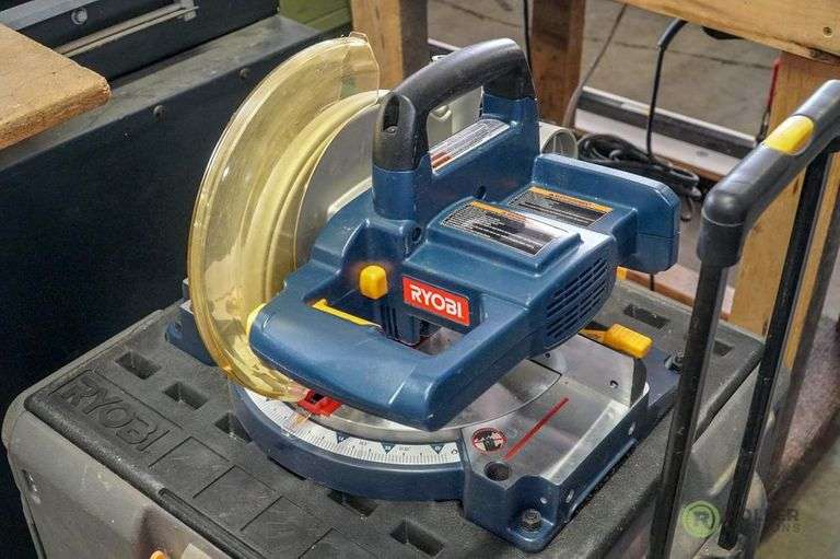 Ryobi MS181 8-1/4in Miter Saw With Cart - Roller Auctions