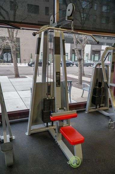 Precor Icarian 304 Pulldown Cable Machine, Adjustable Knee Pad - Roller ...