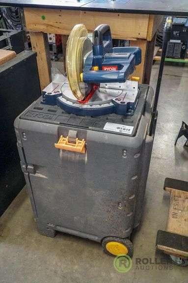 Ryobi MS181 8-1/4in Miter Saw With Cart - Roller Auctions