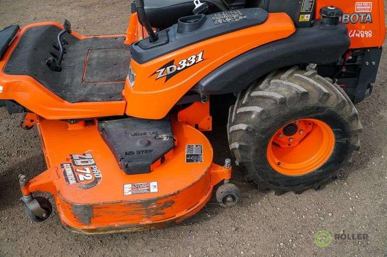2008 Kubota ZD331 Ride-On Mower, Diesel, 72in Mower Deck, S/N: 14271 ...