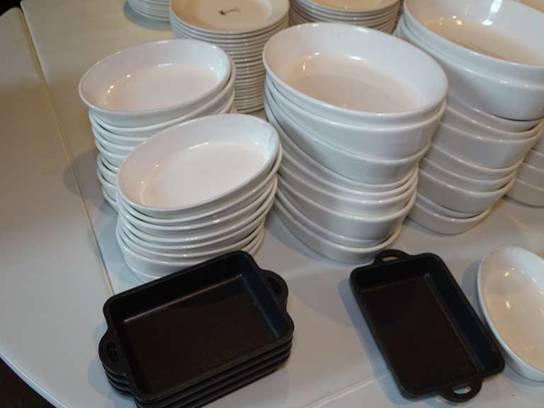 (45) Folio Alpha-Ceram A19 Serving Dishes, (16) Varick Alpha Ceram ...
