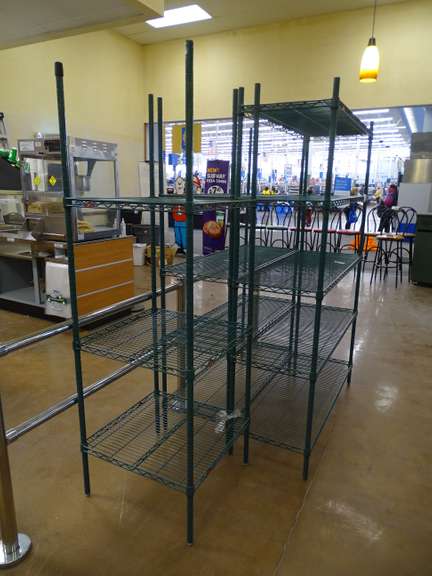 (3) Metro Wire Racks; 3-Shelf, 4-Shelf and 5-Shelf - Roller Auctions
