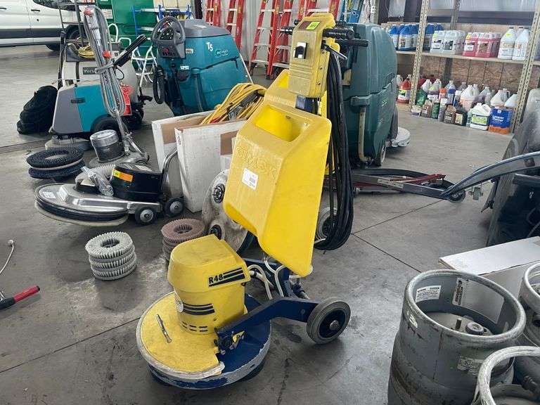 Cimex CR48 Electric Corded Floor Scrubber and Polisher Floor Washing Machine, s/n 01182 - Roller ...