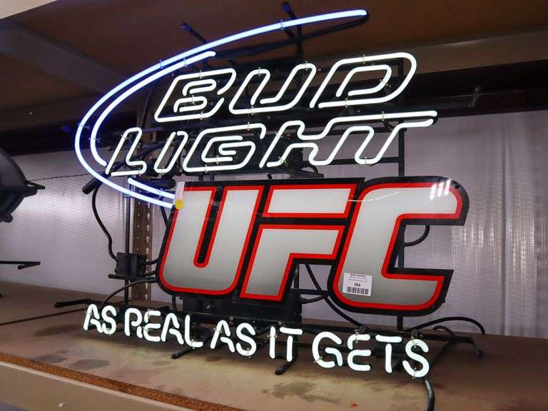 Bud Light / UFC Neon Sign - Roller Auctions