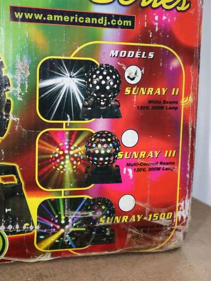 American DJ Sunray 1 Multi Beam Light Fixture - Roller Auctions