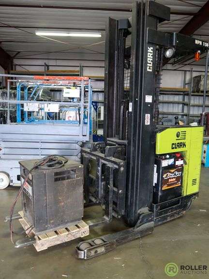 Clark NPR15D Stand-Up Electric Order Picker Forklift - Roller Auctions
