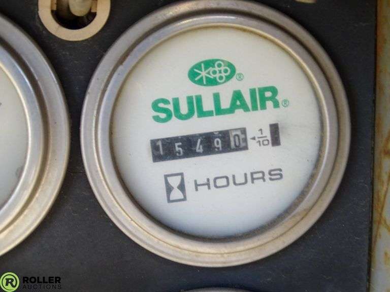 Sullair Skid Mounted Air Compressor, 185 CFM, John Deere Diesel, Hour ...