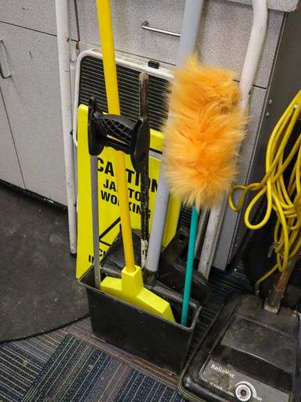 Cleaning Supplies, Step Stool, Brooms, Dust Pans and Reliavac Heavy ...