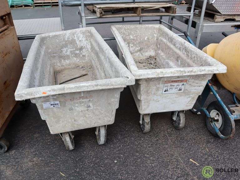  2 MQ Mud Tub Carts Roller Auction