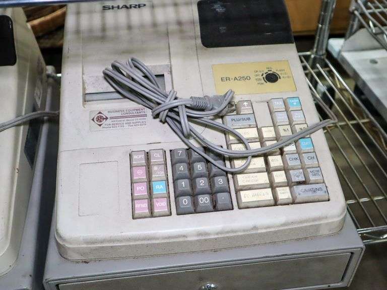 (2) Sharp ER-A250 Cash Registers - Roller Auctions