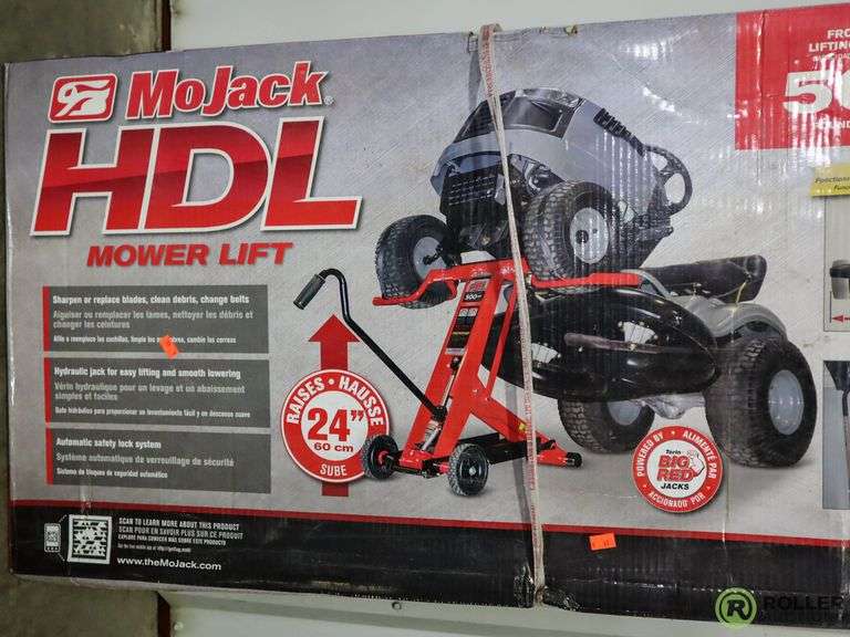 New MoJack HDL Mower Lift, 500-Lb Capacity - Roller Auctions