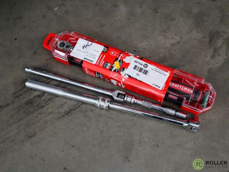 Craftsman Digital Torque Wrench, Breaker Bars, and Extensions - Roller ...