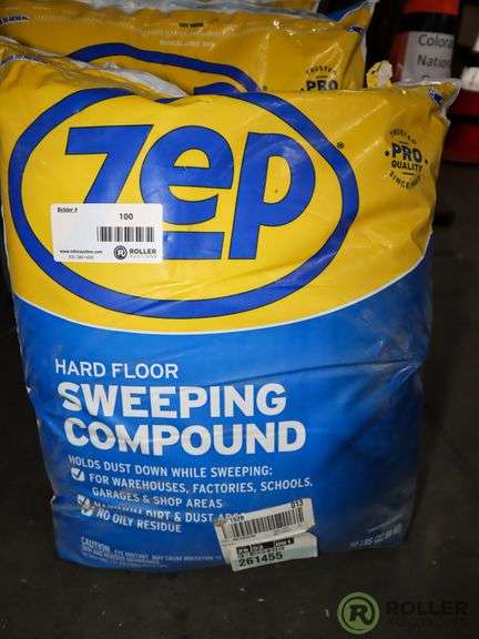 (4) ZEP 50-Lb Bags of Sweeping Compound - Roller Auctions