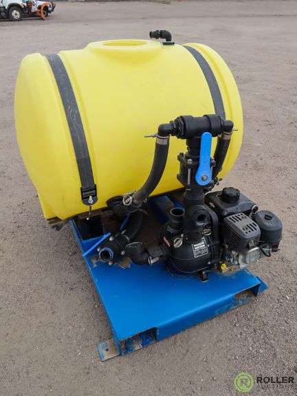 VSI Skid Mounted Sprayer, Gas Engine, 100-Gallon Plastic Tank, Pacer ...