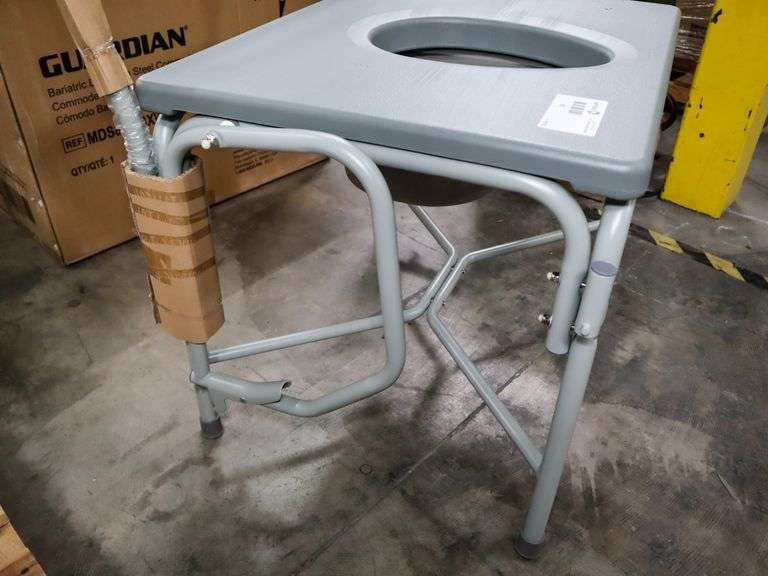 (2) Medline Guardian MDS89668XW Commode Chairs - Roller Auctions