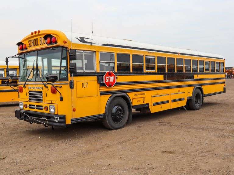 2000 BLUE BIRD 78-PASSENGER SCHOOL BUS, Cummins 6-Cylinder Diesel ...