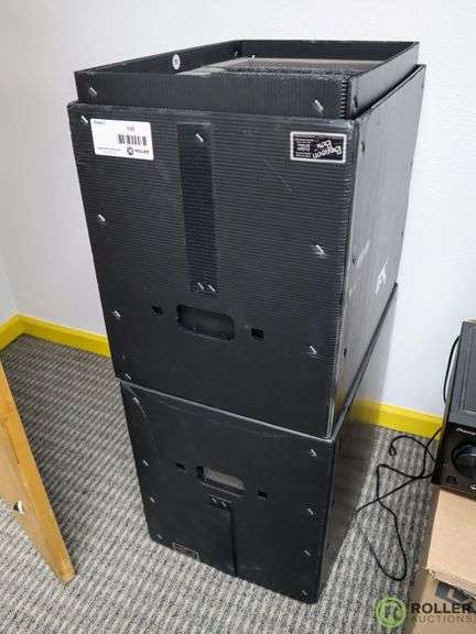 (2) Benson Box Laptop / Electronics Carriers - Roller Auctions