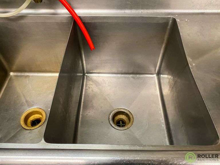 Duke Stainless Steel 3-Compartment Sink With Drainboards, Spray Rinse ...