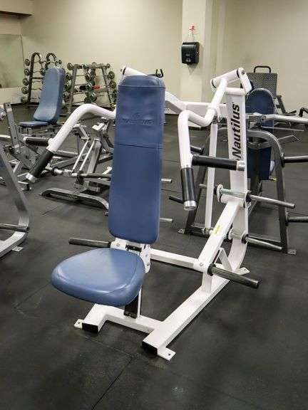 Nautilus Xpload Overhead Press, Plate Loaded, Adjustable Seat - Roller ...