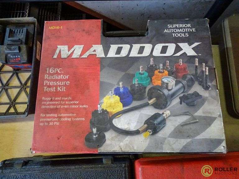 (5) Cooling System Kits, Snap-On SVTS262, Maddox MD16-1 and Cornwell ...