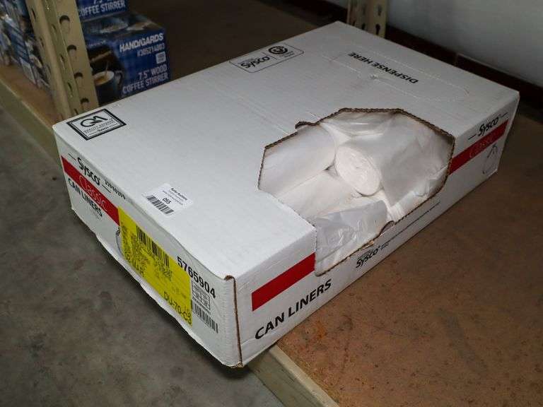 Box of Sysco Can Liners - Roller Auctions