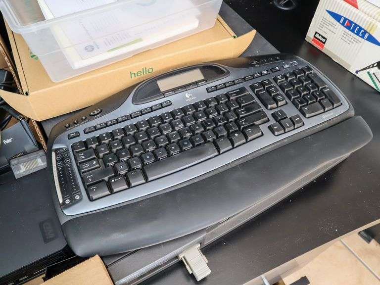 (2) Trays of Computer Accessories and Mitel SX-200 MX Controller and ...