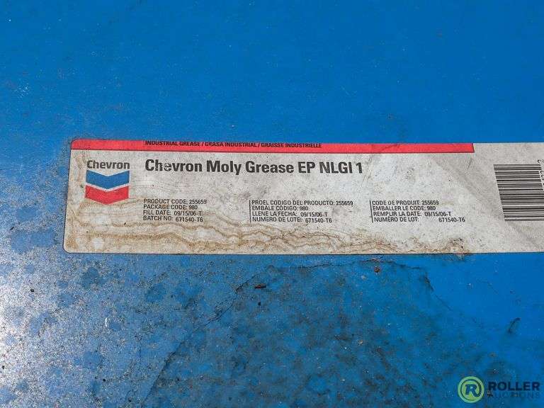 (4) 400-Lbs of Chevron Moly Grease EP NLGI1 - Roller Auctions