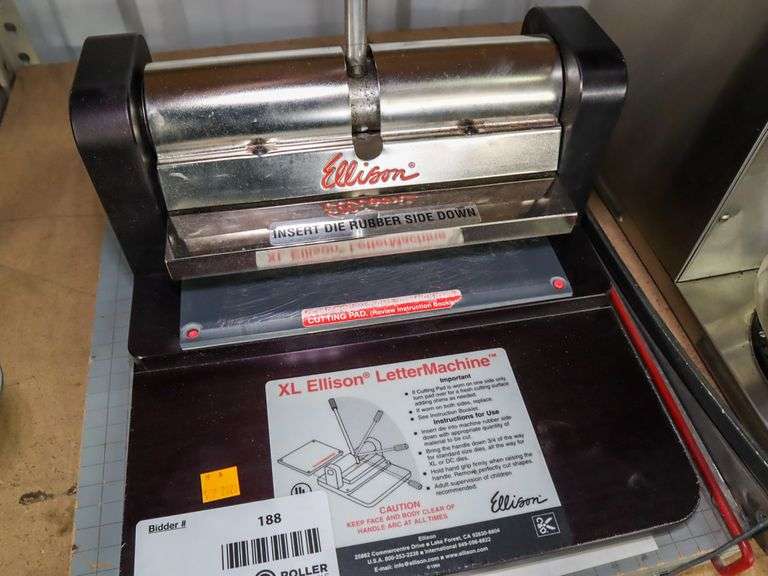 Ingento Paper Cutter And Ellison Letter Machine - Roller Auctions