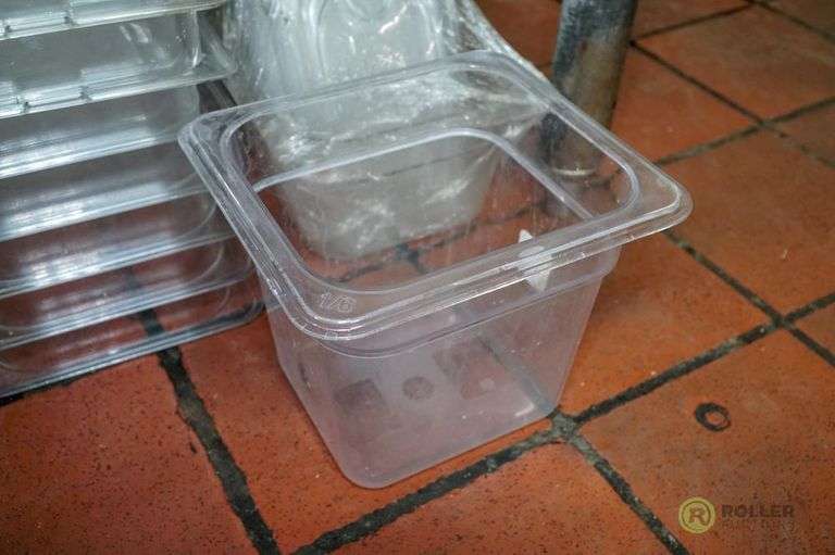 (57) Assorted Cambro and Carlisle 1/6th and 1/9th Pan Plastic Inserts ...