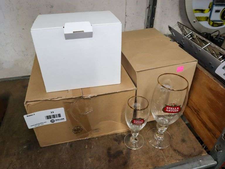 Stella Artois Glasses, Assorted Sizes - Roller Auctions