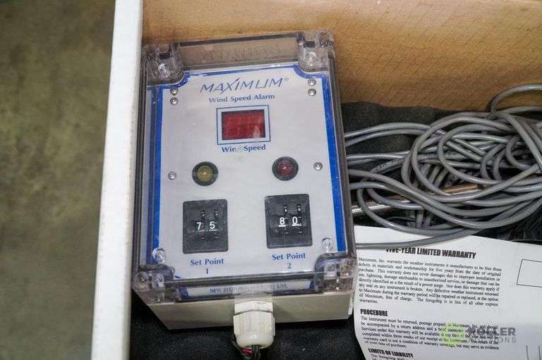 Maximum Wind Speed Alarm - Roller Auctions