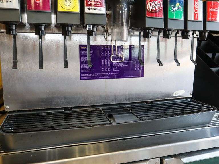 Cornelius ED250-BC 8 Head Beverage Dispenser With Syrup Rack - Roller ...