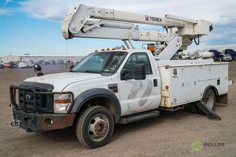 2008 FORD F550 XL SUPER DUTY 4X4 BUCKET TRUCK, Powerstroke V8 Diesel ...