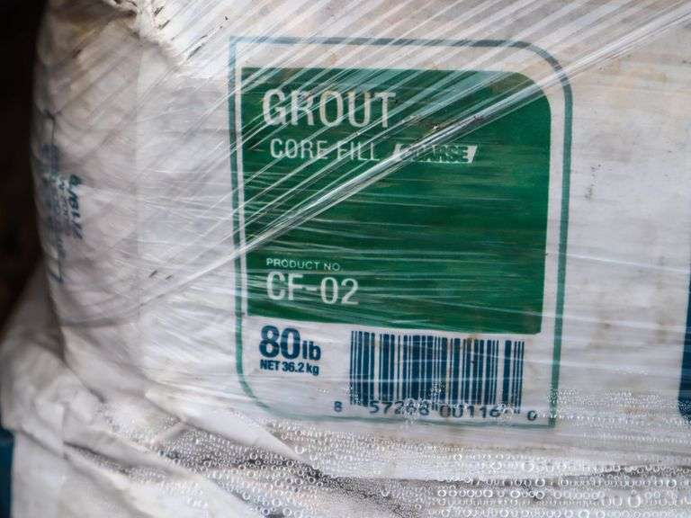 Pallet Of Spec Mix Coarse Grout - Roller Auctions