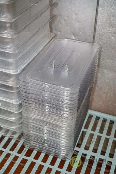 (24) Carlisle 1/3rd Pan Plastic Inserts With Lids - Roller Auctions