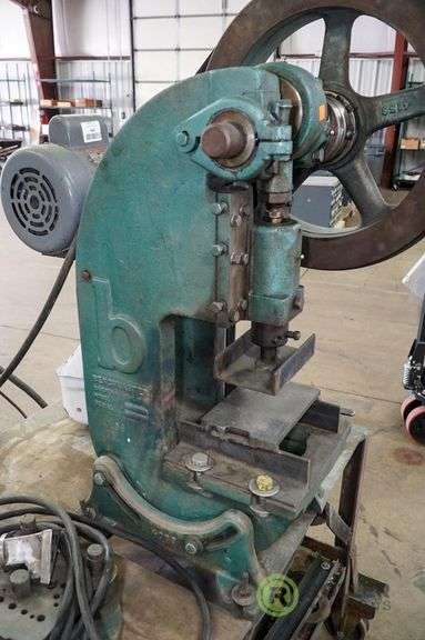 Benchmaster 183E Punch Press with Cart on Casters and Extras - Roller ...