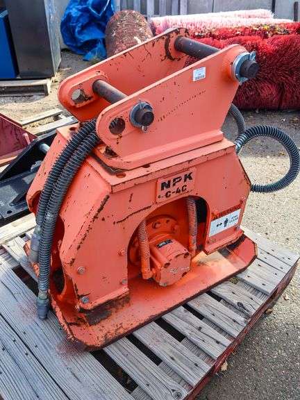 NPK C4C C4100 Hydraulic Plate Compactor Attachment and (2) Attachment ...