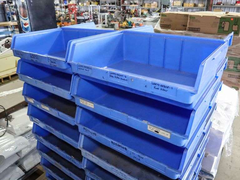 Pallet of Stackable Storage Sorting Tubs - Roller Auctions