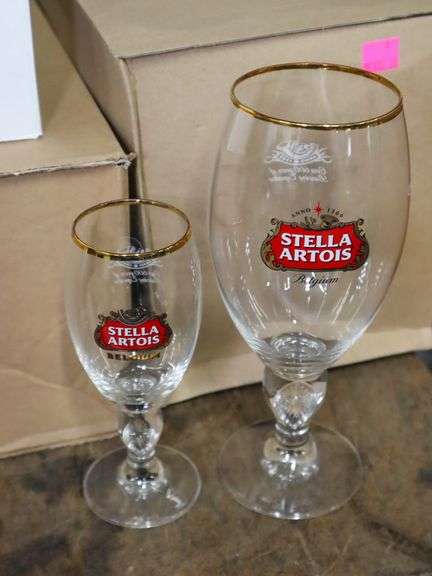 Stella Artois Glasses, Assorted Sizes - Roller Auctions