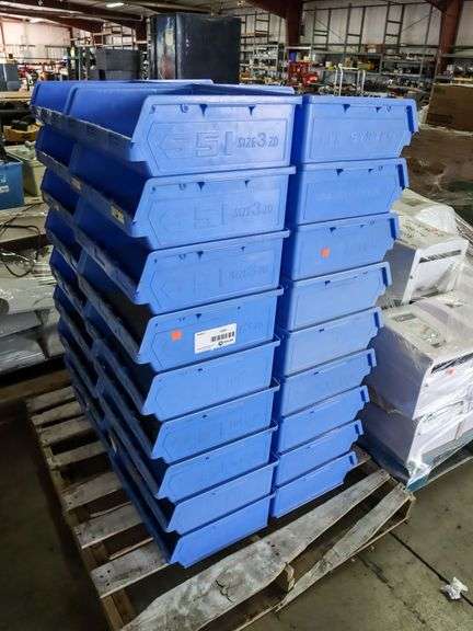 Pallet of Stackable Storage Sorting Tubs - Roller Auctions
