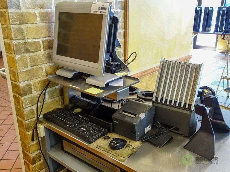 POS System with Par Monitor, Change Dispenser, Cash Drawer, Keyboard ...