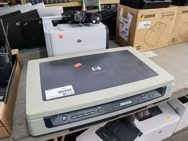 HP ScanJet 8300 Scanner and HP LaserJet P2055DN Printer - Roller Auctions