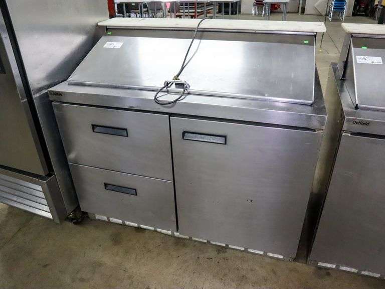 Delfield 4448N-18M-D1 48in Single Door / 2-Drawer Mega Top Refrigerated ...